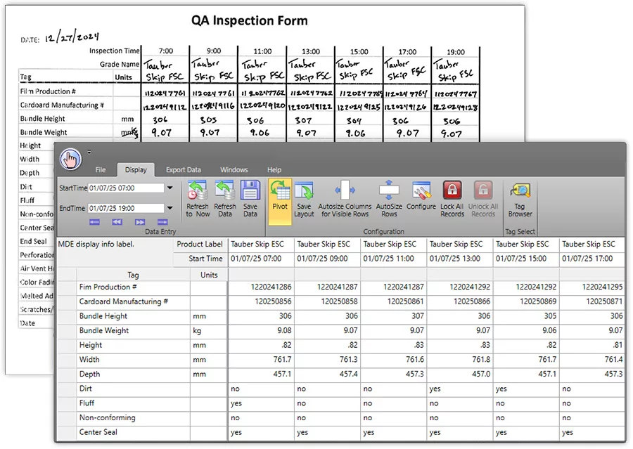 Manual Data Entry | Log & Digitize Manufacturing Data